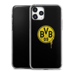 DeinDesign iPhone 11 Pro Handy Slim Case Silikon Handyh&uuml;lle transparent H&uuml;lle extra d&uuml;nn Borussia Dortmund Bvb Official Licensed Product Silikon Slim Case