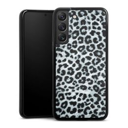 DeinDesign Galaxy S22 Handy Silikon H&uuml;lle Case schwarz Handyh&uuml;lle Leo Print Fur Animal Look