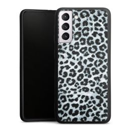 DeinDesign Galaxy S21 5G Handy Premium Silikon H&uuml;lle Handyh&uuml;lle schwarz Case Leo Print Fur Animal Look Silikon Premium Case