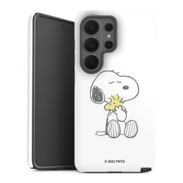 DeinDesign Galaxy S26 Ultra Handy Panzer Handyh&uuml;lle robuste Outdoor H&uuml;lle Schutzh&uuml;lle matt Snoopy Love Peanuts Tough Case