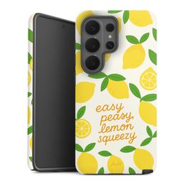 DeinDesign Galaxy S26 Ultra Handy Panzer Handyh&uuml;lle robuste Outdoor H&uuml;lle Schutzh&uuml;lle matt Spruch Statement Lemon Tough Case
