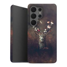 DeinDesign Galaxy S26 Ultra Handy Premium Case Smartphone Handyh&uuml;lle Schutzh&uuml;lle matt Reindeer Flowers Rehe Premium Case