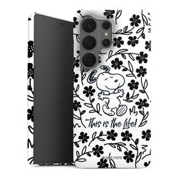 DeinDesign Galaxy S26 Ultra Handy Premium Case Smartphone Handyh&uuml;lle Schutzh&uuml;lle matt Peanuts Flowers Snoopy Premium Case