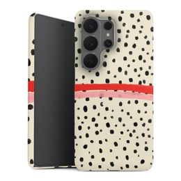 DeinDesign Galaxy S26 Ultra Handy Premium Case Smartphone Handyh&uuml;lle Schutzh&uuml;lle matt Stripes Points Kunst Premium Case