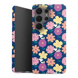 DeinDesign Galaxy S26 Ultra Handy Premium Case Smartphone Handyh&uuml;lle Schutzh&uuml;lle matt Muster Snoopy Flowers Premium Case