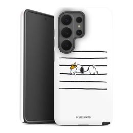 DeinDesign Galaxy S26 Ultra Handy Panzer Handyh&uuml;lle robuste Outdoor H&uuml;lle Schutzh&uuml;lle matt Snoopy Dog Peanuts Tough Case