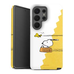 DeinDesign Galaxy S26 Ultra Handy Panzer Handyh&uuml;lle robuste Outdoor H&uuml;lle Schutzh&uuml;lle matt Snoopy Peanuts Children Tough Case
