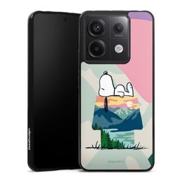 DeinDesign Xiaomi Redmi Note 13 Pro 5G Handy Silikon H&uuml;lle Case schwarz Handyh&uuml;lle Official Licensed Product Peanuts Snoopy