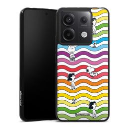 DeinDesign Xiaomi Redmi Note 13 Pro 5G Handy Silikon H&uuml;lle Case schwarz Handyh&uuml;lle Snoopy Muster Peanuts