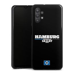 DeinDesign Galaxy A32 5G Handy Silikon H&uuml;lle Case schwarz Handyh&uuml;lle Official Licensed Product Hamburg Hsv