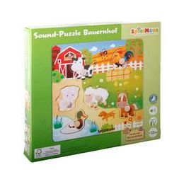 Vedes Sound Holzpuzzle Bauernhof, 6-teilig, mit Sound holz