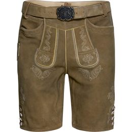 Almsach Lederhose Wildbock-Optik Rehbraun (Gr&ouml;&szlig;e: 48)