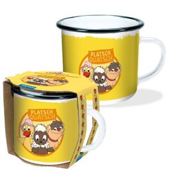Tr&ouml;tsch Unser Sandm&auml;nnchen Emaille-Becher Platschquatsch