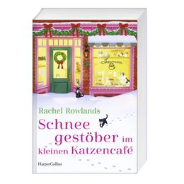 Schneegest&ouml;ber im kleinen Katzencaf&eacute;