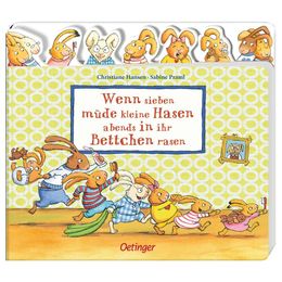 Oetinger Wenn sieben m&uuml;de kleine Hasen abends in ihr Bettchen rasen