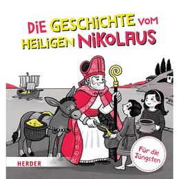 Die Geschichte vom heiligen Nikolaus Kontrastbuch (Pappbilderbuch)