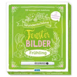 Tr&ouml;tsch Wundersch&ouml;ne Fensterbilder mit Kreidemarker Fr&uuml;hjahr Mappe mit Vorlagen ...