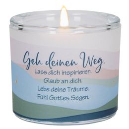 Glaswindlicht zur Firmung oder Konfirmation - Geh deinen Weg (1 St&uuml;ck)