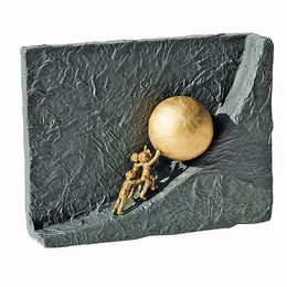Bronzeskulptur &raquo;Zusammen etwas bewegen&laquo;