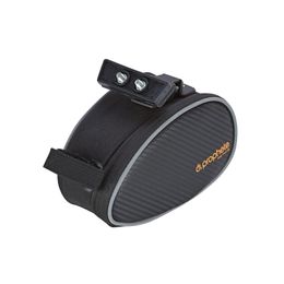 Prophete Satteltasche, Montage mittels Clip, wasserabweisend, reflektierende Elemente, Volumen: 1 Liter, Farbe: schwarz