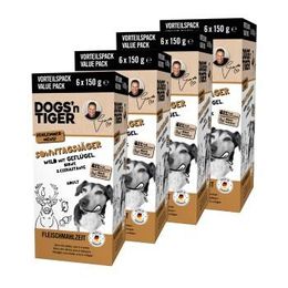 Dogs'n Tiger Dogsn Tiger Sonntagsj&auml;ger Multibox Wild &Gefl&uuml;gel 24x150 g