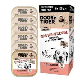 Dogs'n Tiger Gaumenfreude Multibox Gefl&uuml;gel 24x150 g