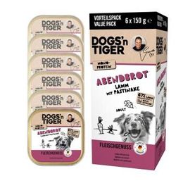 Dogs'n Tiger Abendbrot Multibox Lamm & Pastinake 24x150 g