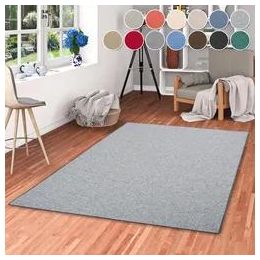 Teppich OTTO HOME "Fortis, Schlinge, Made in Netherlands", grau (silbergrau), B:200cm H:5mm L:250cm, Kunstfaser, Teppiche, Teppich, Uni Farben, gekettelt, auch als L&auml;ufer, strapazierf&auml;hig, Wohnzimmer