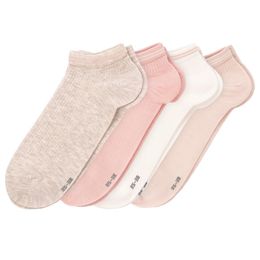 Gina Benotti 4 Paar Damen Sneaker-Socken im Set