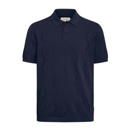 Poloshirt Blend "Poloshirt BHDuran Knit", Herren, Gr. S, blau (salute), Obermaterial: 100% Baumwolle CO., Shirts Poloshirt