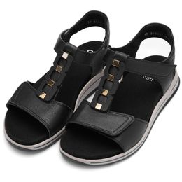 Keilsandalette Ara "OSAKA-S", Damen, Gr. 41, schwarz, Glattleder, unifarben, Basic, Schuhe Keilsandalette, Keilabsatz, Riemchensandale mit High Soft-Funktion, H-Weite