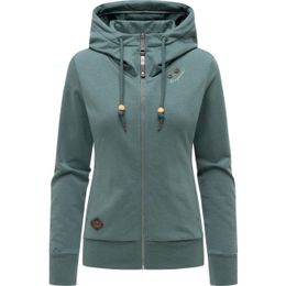 Sweatjacke Ragwear "Kapuzensweatjacke Paya Intl.", Damen, Gr. L, gr&uuml;n (pine gr&uuml;n26), Obermaterial: 50% Baumwolle CO. 50% Polyester PES., Sweatjacken Sweatjacke