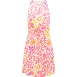Blusenkleid Ragwear "Blusenkleid Sanai Print YOUMODO", Damen, Gr. S, N-Gr, pink (pink combo), Obermaterial: 100% Viskose CV. Obermaterial: 100% Viskose CV., Kleider Blusenkleid