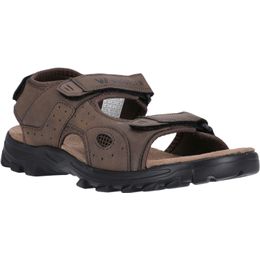 Sandale WHISTLER "Hornsin M Sandal", Herren, Gr. 43, braun (various braun), Mesh, Synthetik, Schuhe Sandale