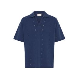 !Solid Poloshirt SOLID "Poloshirt SDUdell", Herren, Gr. M, blau (naval academy), Obermaterial: 100% Baumwolle CO., Shirts Poloshirt