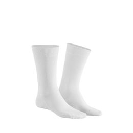Socken Hudson "DRY COTTON", Herren, Gr. 43-46, wei&szlig;, Baumwollmischung, normal, Socken Socken, Climate Sole, feuchtigkeitsregulierend und atmungsaktiv