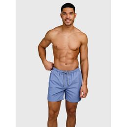 Badeshorts Brunotti "HESTER MEN SWIM SHORTS", Herren, Gr. 3XL, N-Gr, grayblau, Obermaterial: 100% Polyester. Futter: 100% Polyester, Badehosen Badeshorts, mit Taschen, sportliche Schnittform, schnelltrocknendes Material