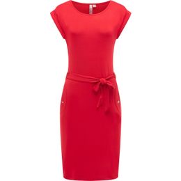 Sommerkleid Ragwear "Sommerkleid Taggien", Damen, Gr. S, N-Gr, rot (rot26), Obermaterial: 95% Viskose CV. 5% Elasthan EL., Kleider Sommerkleid