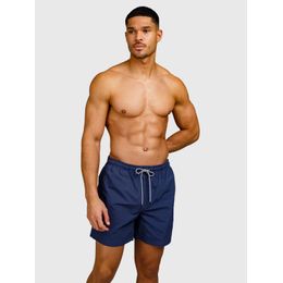 Badeshorts Brunotti "HESTER MEN SWIM SHORTS", Herren, Gr. XL, N-Gr, indigo blau, Obermaterial: 100% Polyester. Futter: 100% Polyester, Badehosen Badeshorts, mit Taschen, sportliche Schnittform, schnelltrocknendes Material