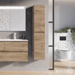 evineo ineo2 Hochschrank mit 2 T&uuml;ren, mit Griffmulde, BE0704OP,