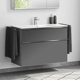 Duravit ME by Starck Waschtisch, evineo ineo4 Unterschrank B: 103 cm, 2 Ausz&uuml;ge, mit Griff,, 233610AA00+BE0267AN,
