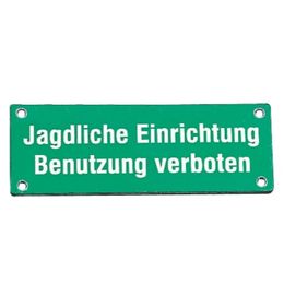 Dr. Gm&uuml;nder Schildchen f&uuml;r Reviereinrichtungen, Leichtmetall