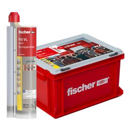 Fischer TA M6 S/10 K SB-Karte Schwerlastanker | M6 Gewinde, 10 mm Bohrlochdurchmesser mit Sechskantkopf und Unterlegscheibe (553659)