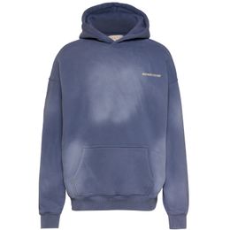 Another Cotton Lab Wanna Go Washed Hoodie - Gr&ouml;&szlig;e L - blau