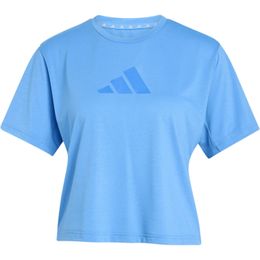 Adidas WE BL Funktionsshirt Damen - Gr&ouml;&szlig;e XS - blau