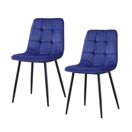 HTI-Living Stuhl Mesa Velvet Blau