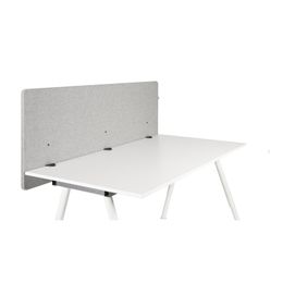 hjh OFFICE Tischtrennwand FLEXMIUT D 160 Kunststoff, Stoff