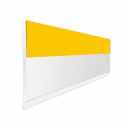 Roro PVC Flachleiste mit Lippe selbstklebend wei&szlig; 150 x 40 cm