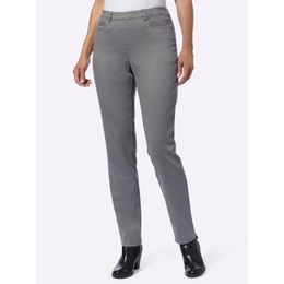 WITT Damen Jeans in Twill-Qualit&auml;t, anthrazit, Gr&ouml;&szlig;e 38