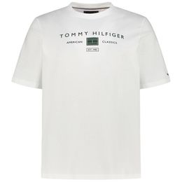 Gro&szlig;e Gr&ouml;&szlig;en Tommy Hilfiger T-Shirt mit Label-Print Farbe wei&szlig; Gr&ouml;&szlig;e: 5XL